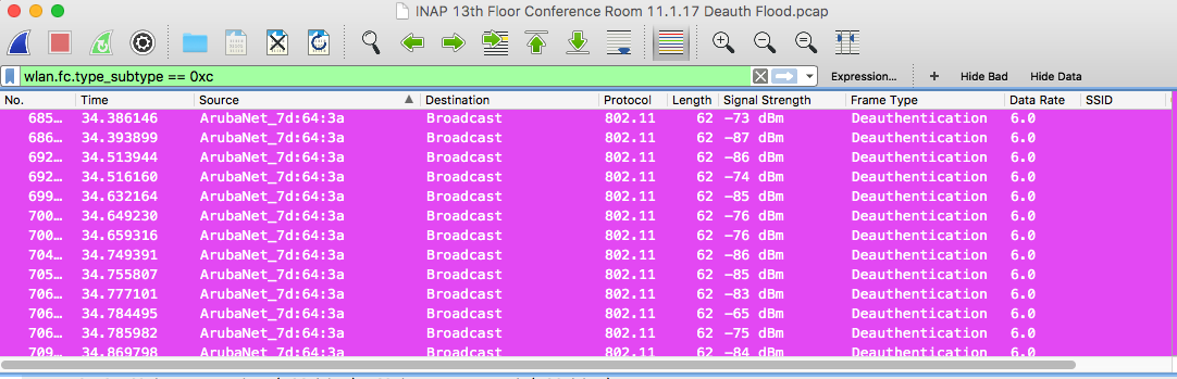 Weathering a Deauth Storm with Wireshark – Concepts of Connection